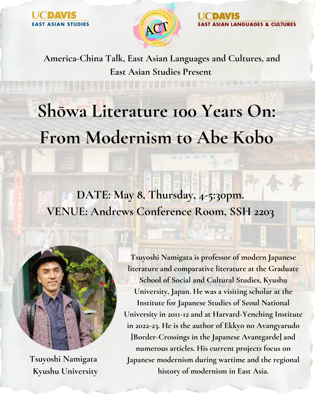 Shōwa Literature 100 Years On: From Modernism to Abe Kobo | East Asian Studies